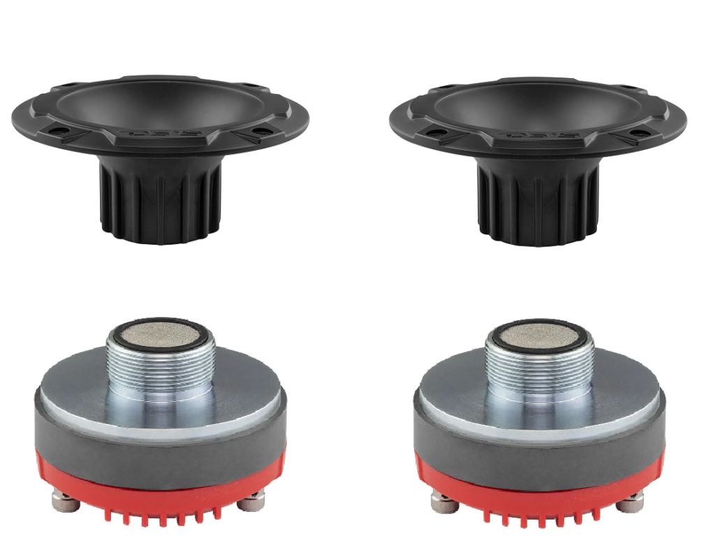 DS18 PRO-HT1 4.5″ Twist on slim horn & PRO-DR1P 1″ Throat Twist On ...