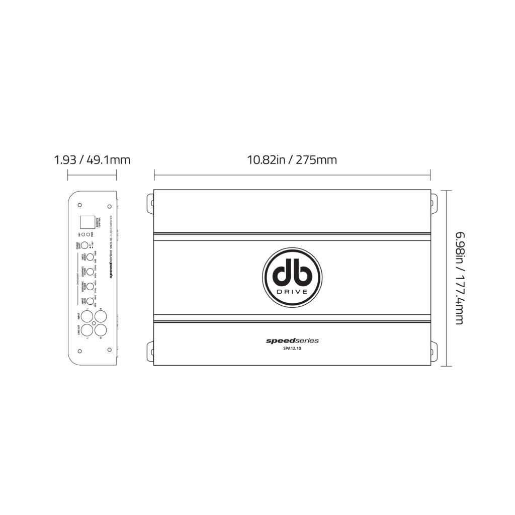 DB DRIVE SPEED SERIES MONOBLOCK AMPLIFIER- SPA12.1D – 12VolTronics.com
