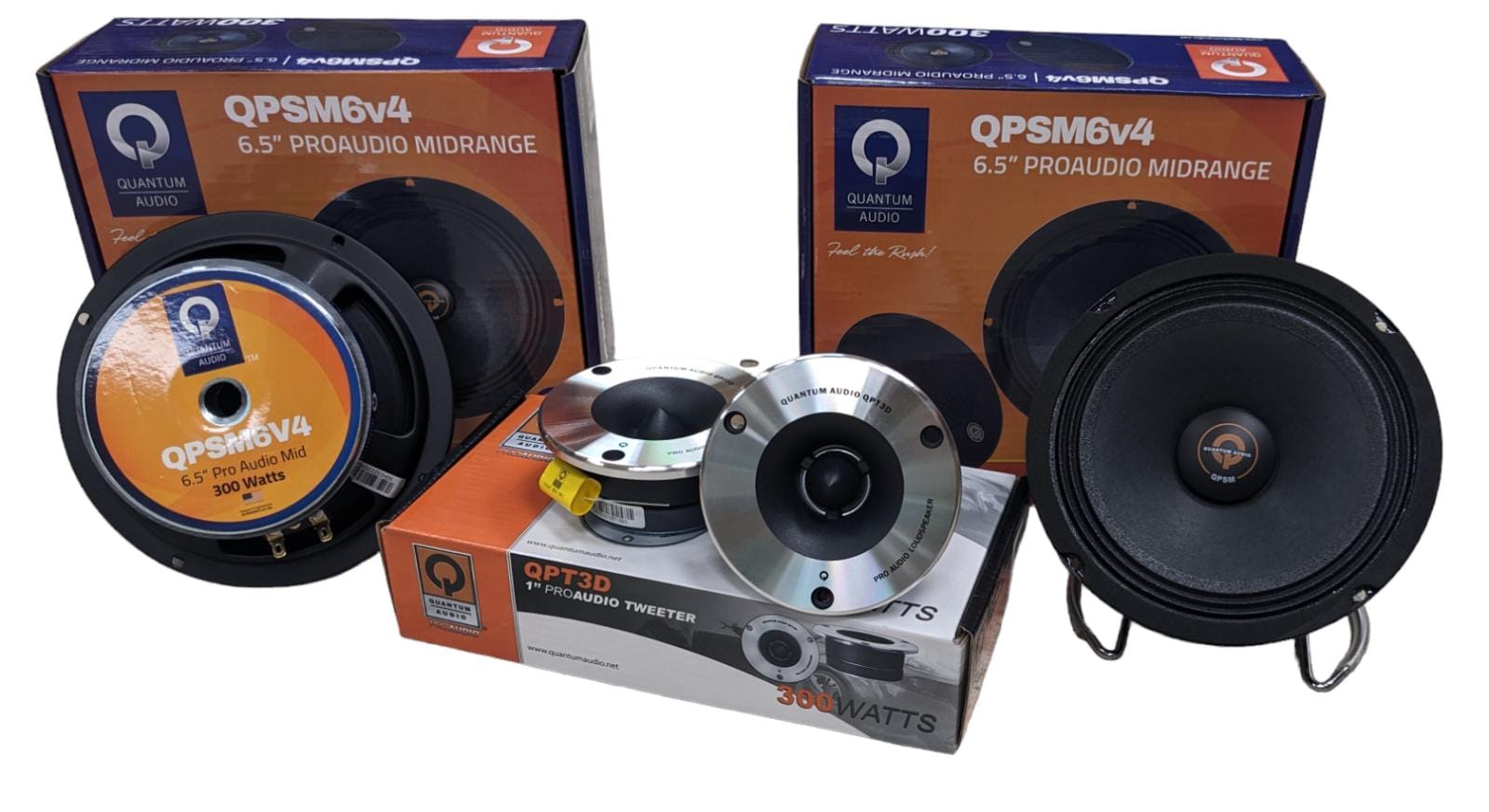 QUANTUM AUDIO QPT3D/QPSM6V4 TWEETER MIDRANGE COMBO – 12VolTronics.com