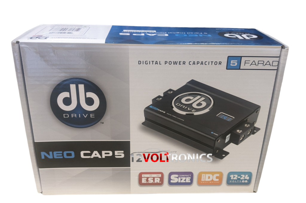 DB DRIVE 5 FARAD DIGITAL CAPACITOR-NEO CAP5 – 12VolTronics.com