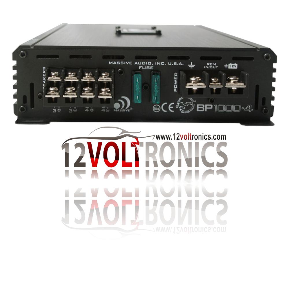 Massive Audio BP1000.4-V2 Blade Series 4 Channel Amplifier – 12VolTronics.com